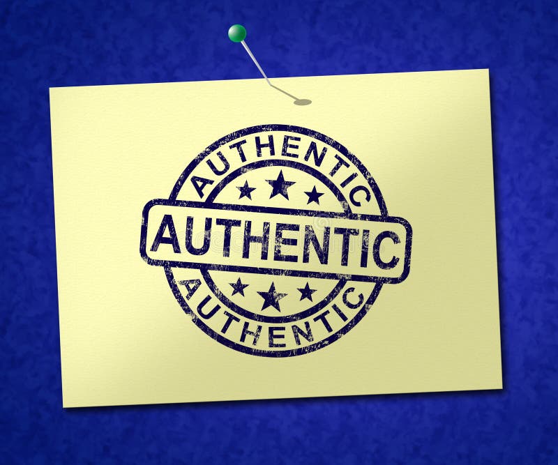 Authentic or Genuine Product Concept Icon Representing Real Things - 3d ...