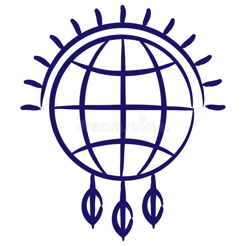 Authentic Global Native Symbol Made from Dream Catcher, Feathers and ...