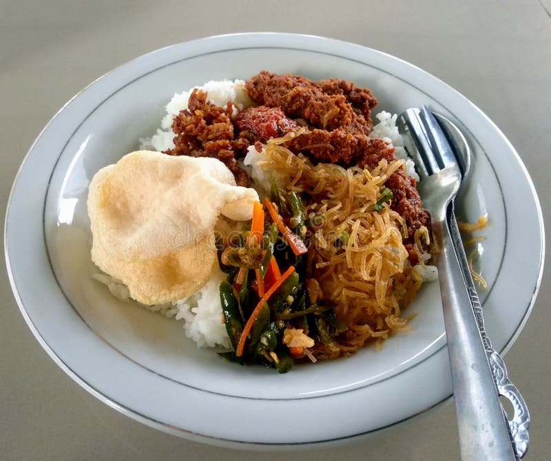 Authentic Indonesian Tasty Breakfast Stock Image - Image of breakfast ...