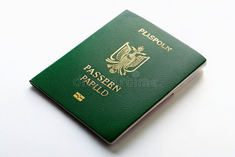 Authentic Irish Passport in LowLight Studio Shot Detailed CloseUp for ...