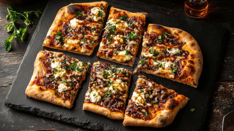 Authentic Italian Pizza Al Taglio in Rome for Culinary Experience Stock ...