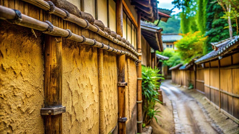 Authentic Japanese Mud Wall Texture a Timeless Glimpse into Traditional ...