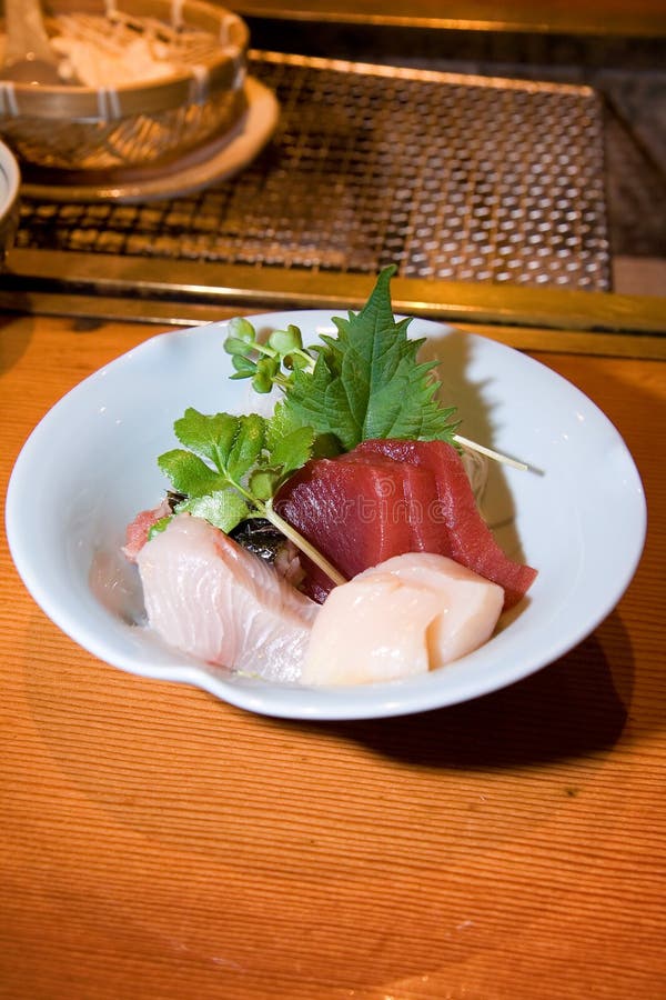 Authentic Japanese Sashimi stock photo. Image of toro - 7839258