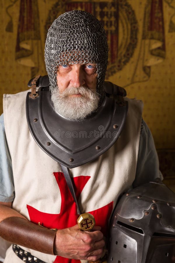 Authentic knight stock photo. Image of armoured, portrait - 165728288