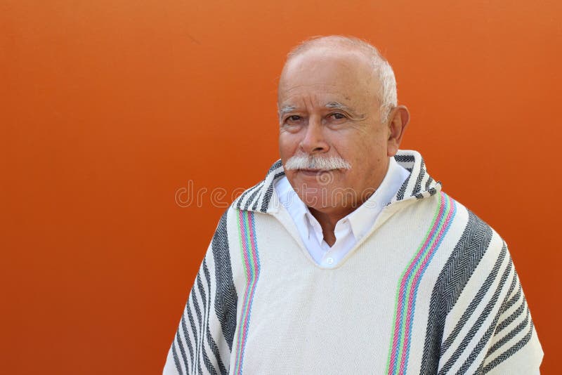 Authentic Latin American Senior Man Stock Photo - Image of inca ...