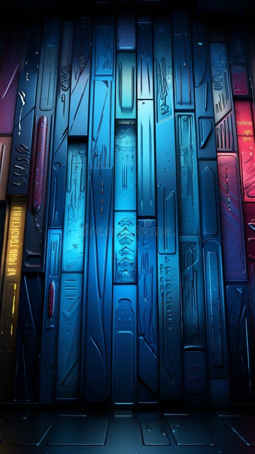 Authentic Light Display Background Showcases Realistic Neon Lights ...