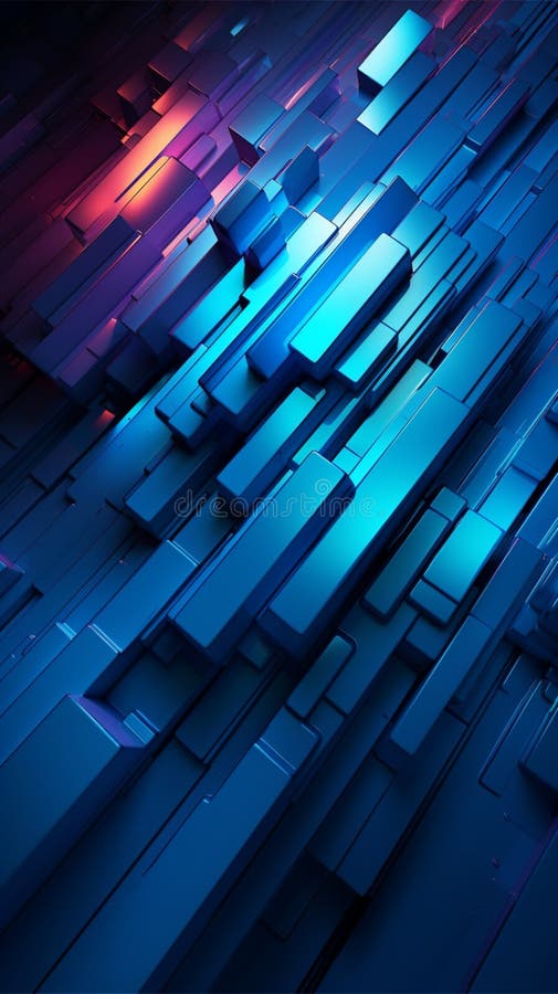 Authentic Light Display Background Showcases Realistic Neon Lights ...