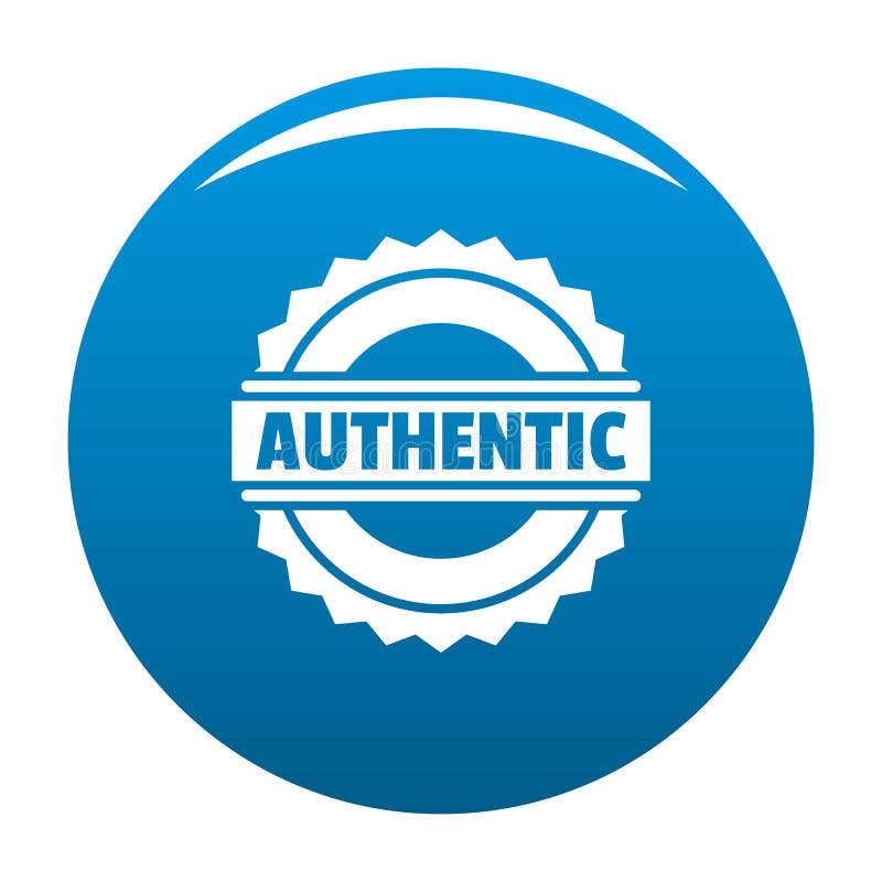 Authentic Logo, Simple Style. Stock Illustration - Illustration of true ...