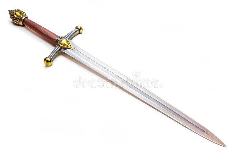 Authentic Medieval Knight Sword with Sharp Blade, Cross Guard, and ...