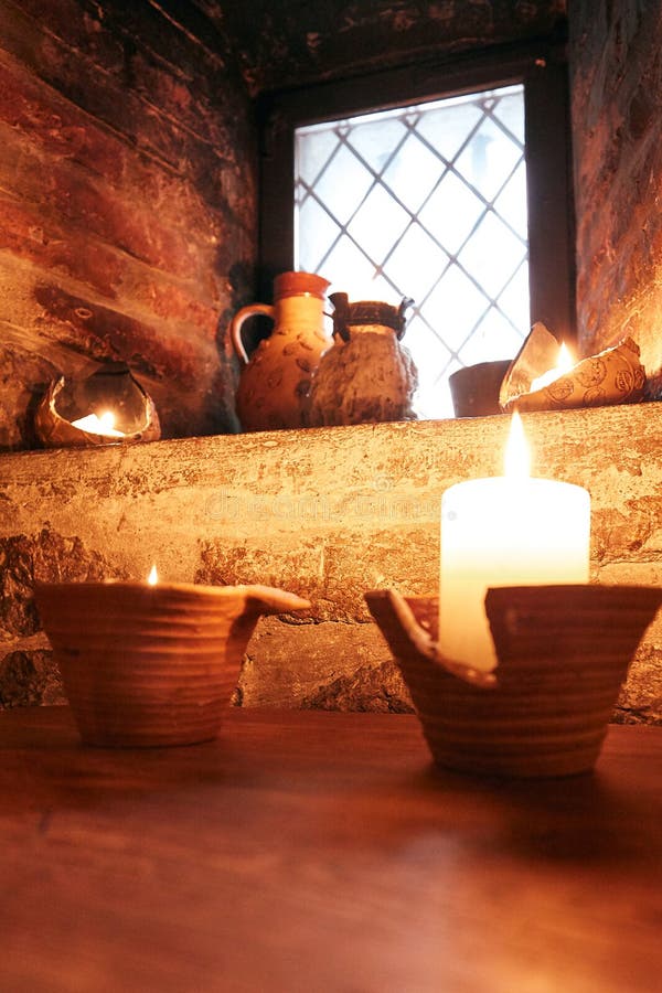 Authentic Medieval Tavern. Interior of a Tavern Stock Photo - Image of ...