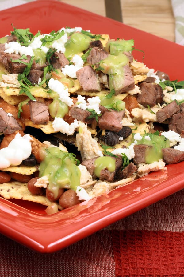Authentic mexican nachos stock image. Image of corn, lunch - 10198803