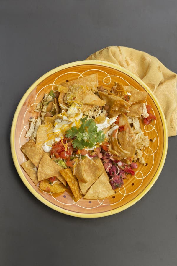 Authentic Mexican Nachos stock image. Image of coriander - 58523211