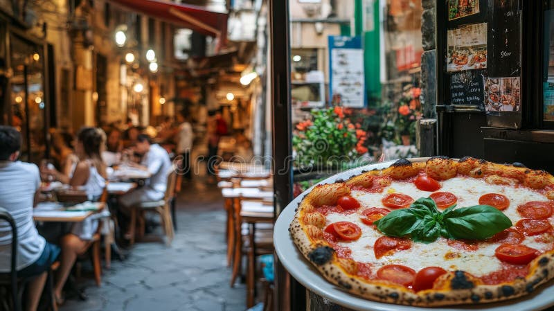 Authentic Naples Pizza Experience in Bustling Summer Pizzeria Setting ...