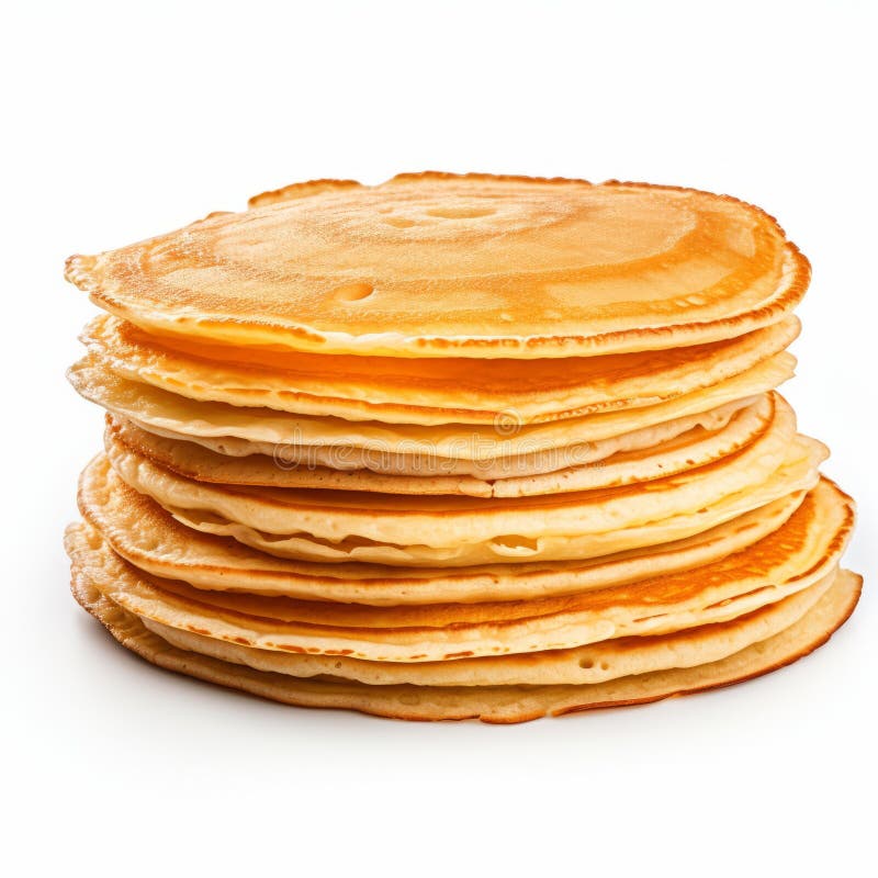 Authentic Pancakes: a Delicious Stack of Flavors Stock Illustration ...