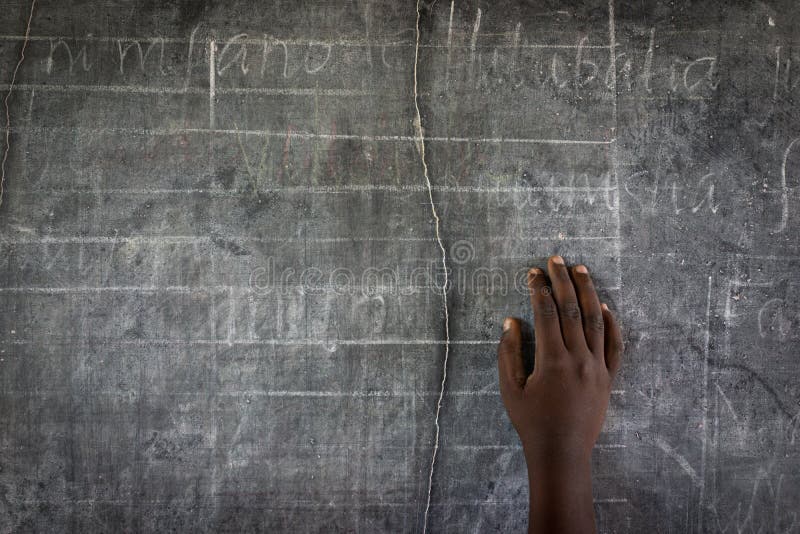 Two Boys in Classroom Thinking Stock Image - Image of chalkboard ...