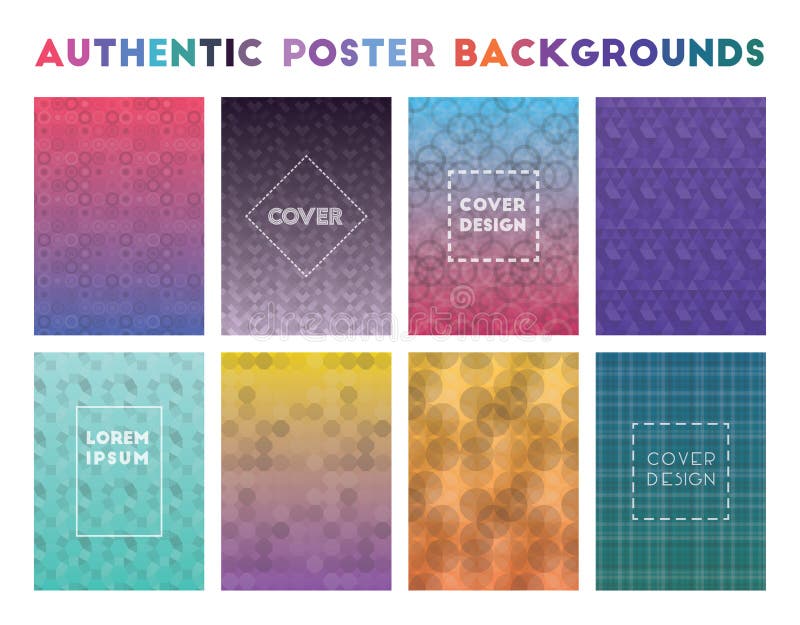 Authentic Poster Backgrounds. Stock Vector - Illustration of journal ...