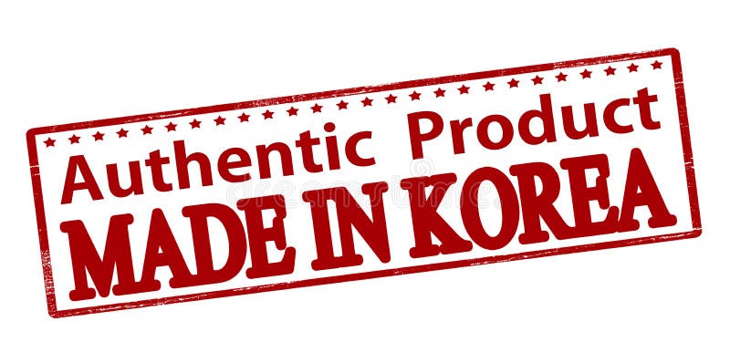 Made in Korea Quality Seal Vector Flag Circle Icon Stock Vector ...
