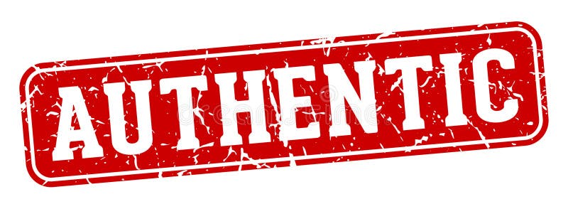 Authentic Rectangular Sign. Authentic Stamp Stock Vector - Illustration ...