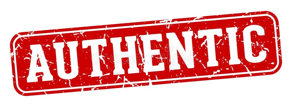 Authentic Rectangular Sign. Authentic Stamp Stock Vector - Illustration ...