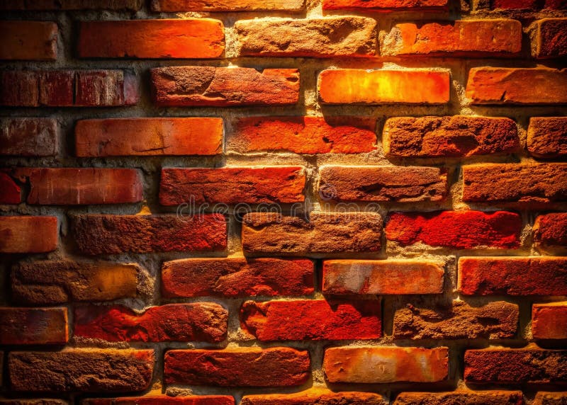 Authentic Red Brick Background a Weathered Texture for Design ...