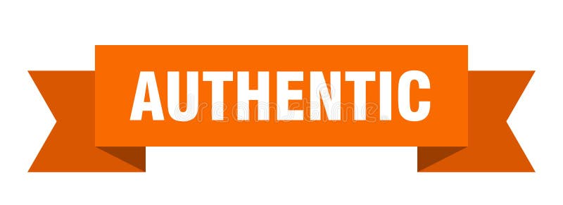 Authentic ribbon. stock vector. Illustration of flyer - 153612741