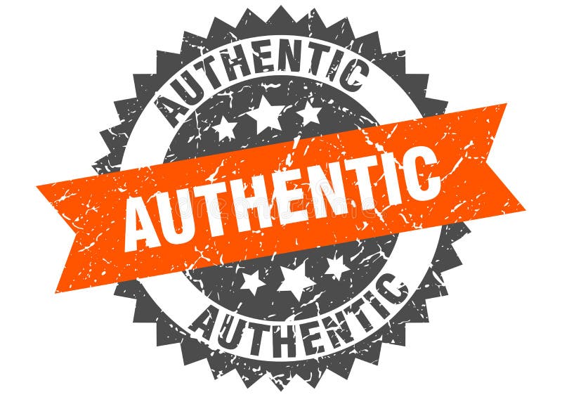 Authentic Round Grunge Stamp. Authentic Stock Vector - Illustration of ...