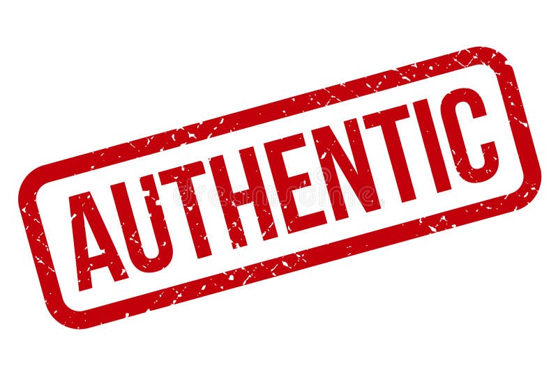 Authentic Rubber Grunge Sceau De Timbre Authentique - Vecteur ...