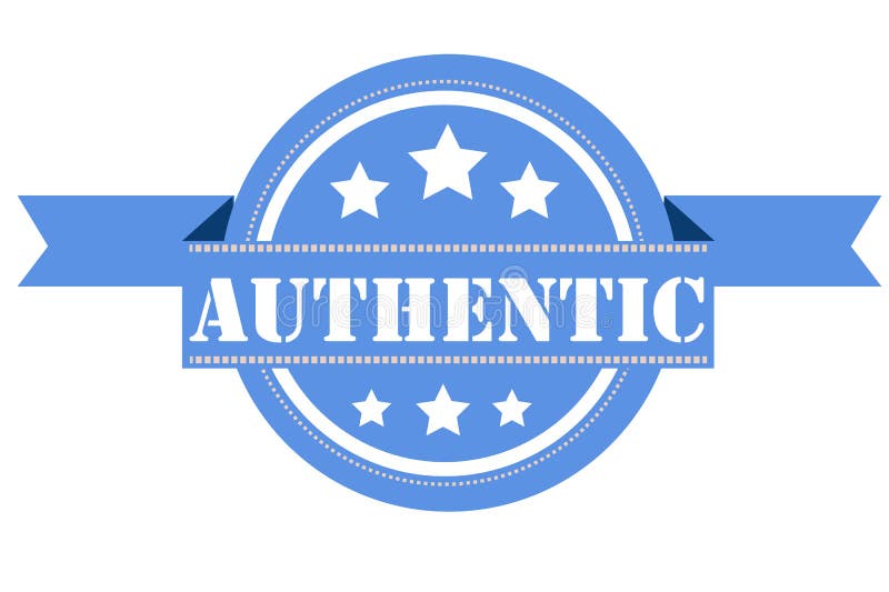 Authentic Stamp Showing Real Certified Product Stock Illustration ...