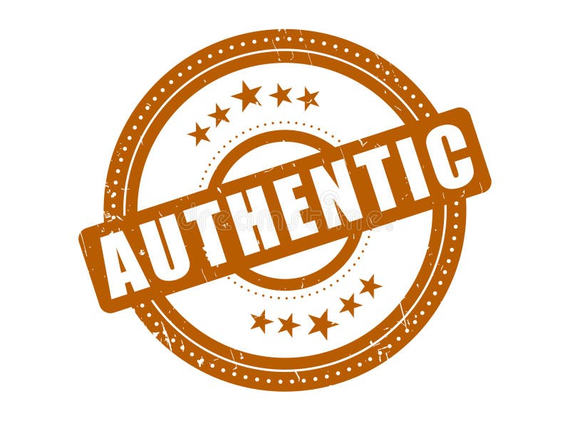 AUTHENTIC Rubber Stamp Seal with a Dotted Circle Stock Vector - Illustration of authentic ...