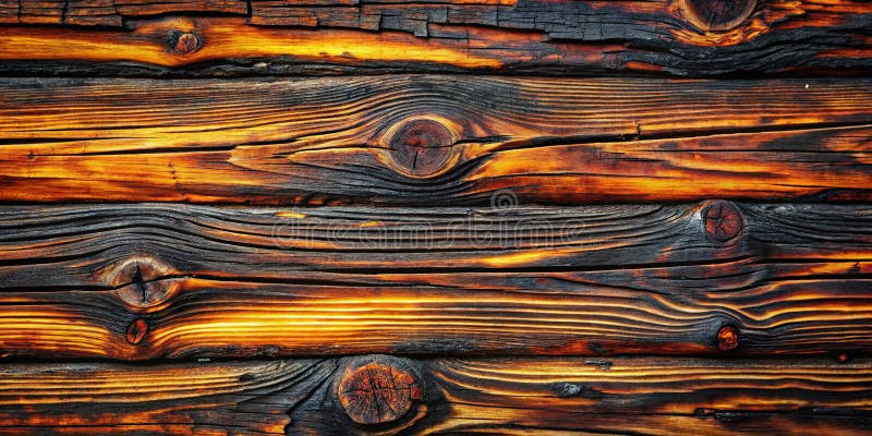 Authentic Rustic Burnt Wood Plank Background a Detailed Weathered ...