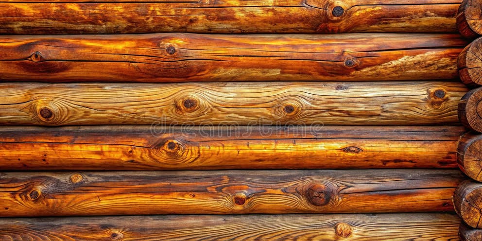 Authentic Rustic Log Cabin Wall Texture a Seamless Background for ...