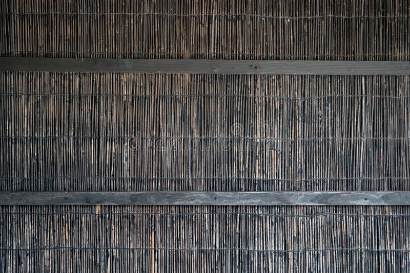 Bamboo roof texture stock image. Image of construction - 21021439