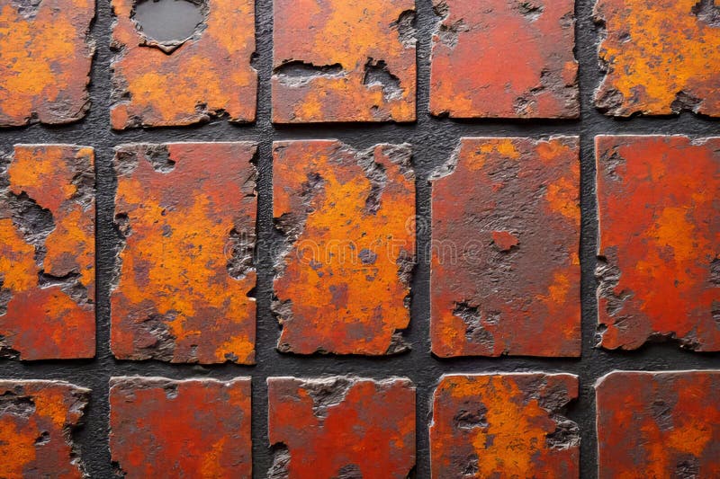 Authentic Rusty Brick Tile Pattern a Stunning Texture for Walls and ...
