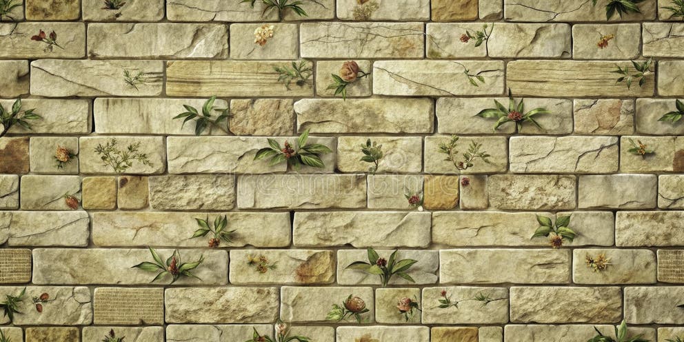 Authentic Sandstone Brick Wall Texture Seamless Tileable and ...