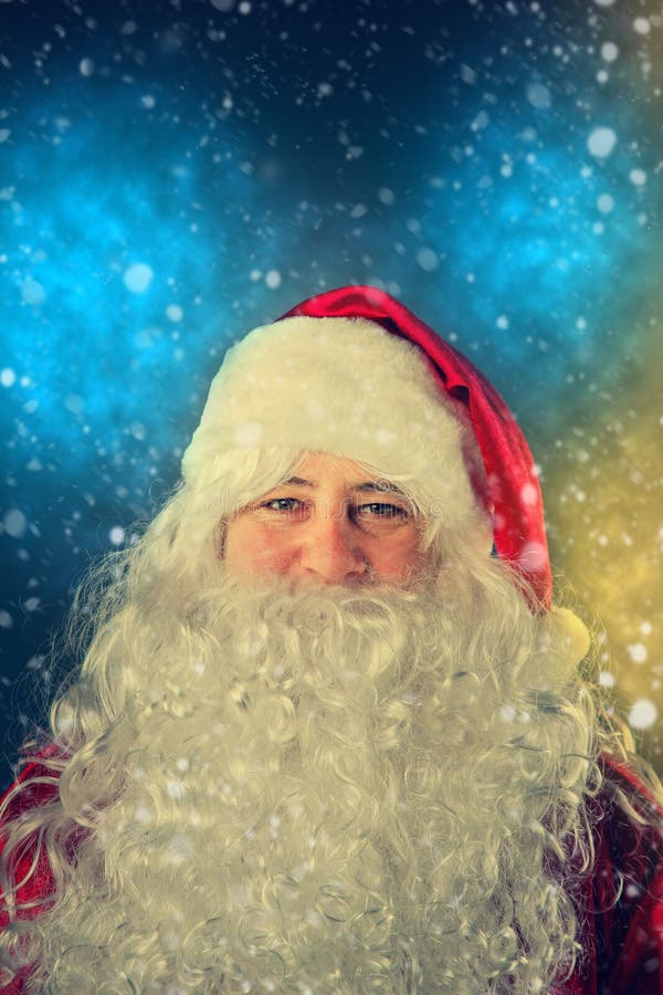 Authentic Santa Claus. stock photo. Image of smiling - 80321026