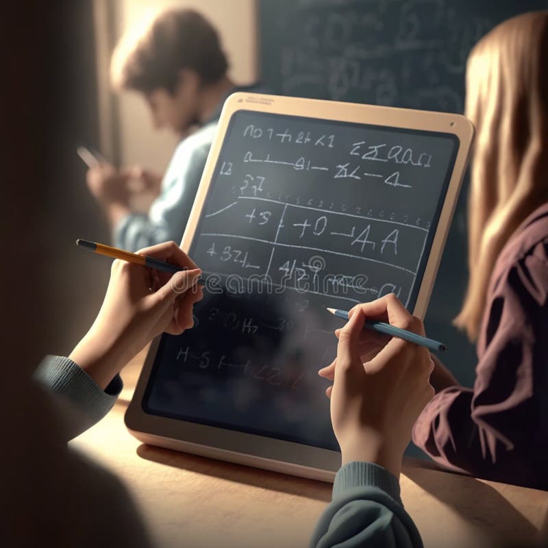 Girl Solving Math Problem School Stock Illustrations – 29 Girl Solving ...