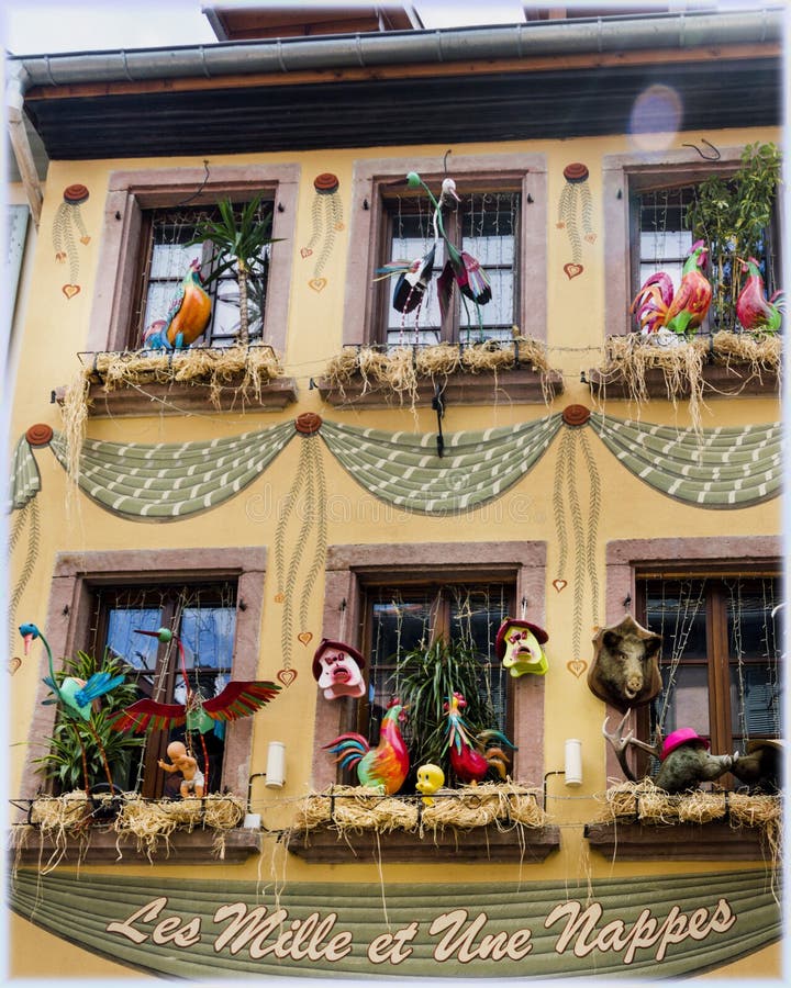 Authentic Sign in Alsace, France Editorial Stock Image - Image of ...