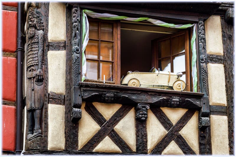 Authentic Sign in Alsace, France Editorial Photography - Image of ...