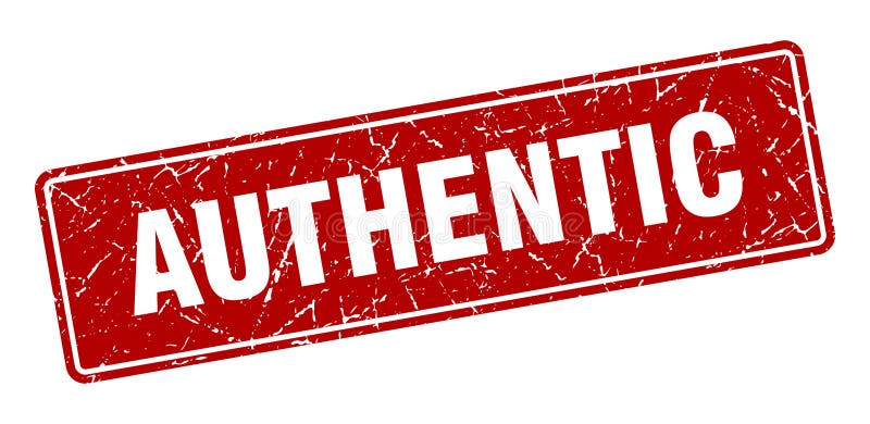 Authentic Sign. Authentic Grunge Stamp Stock Vector - Illustration of ...