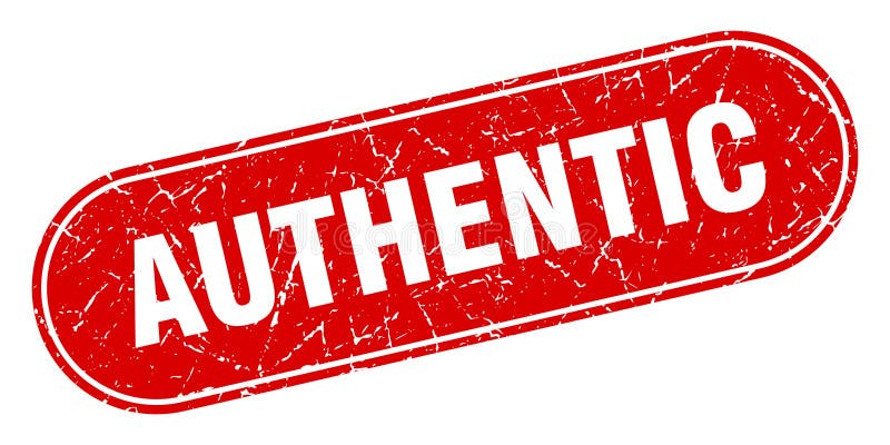 Authentic Sign. Authentic Grunge Stamp Stock Vector - Illustration of ...