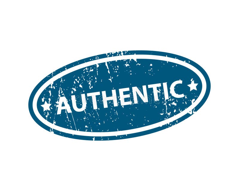 Authentic Sign Sticker. Stamp Vector Texture. Stock Vector ...