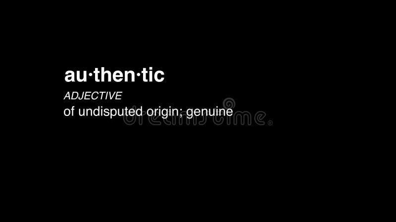 Authentic Simple Word Definition Animation White Background Stock Video ...