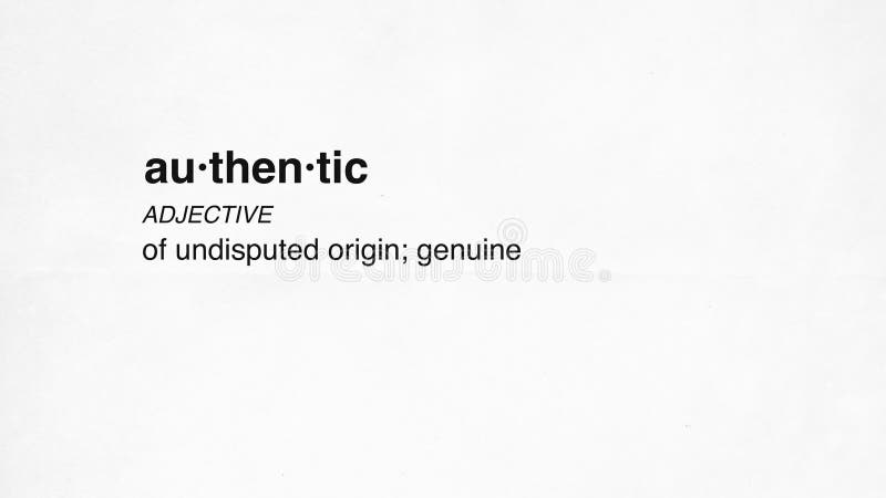 Authentic Simple Word Definition Animation White Background Stock Video ...