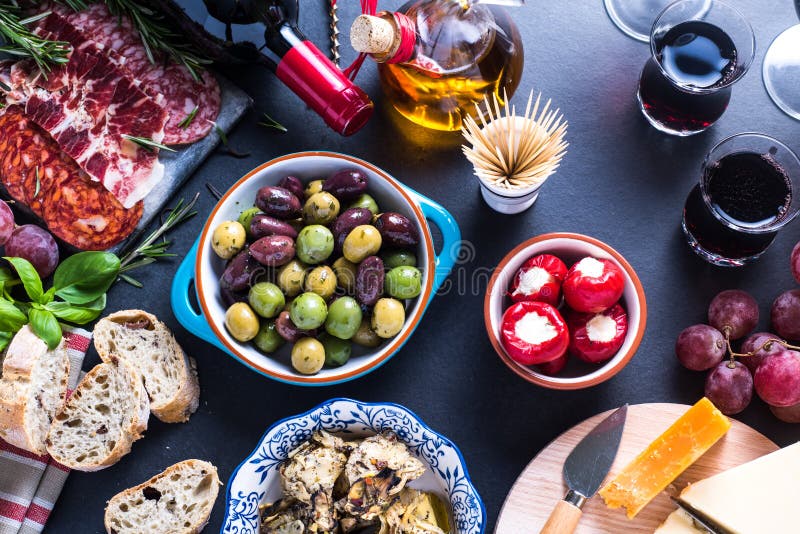 Authentic Spanish Tapas Set Up Restaurant Stock Photos - Free & Royalty ...