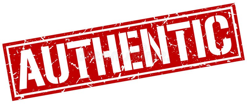 Authentic Grunge Retro Red Ribbon Stamp Stock Vector - Illustration of ...