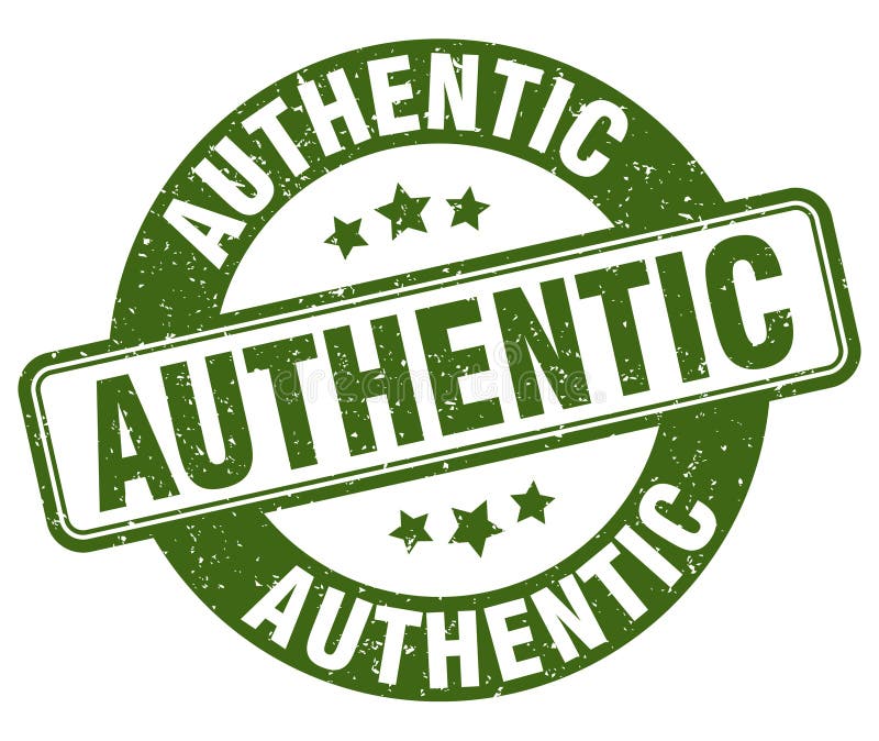 Authentic Stamp. Authentic Label. Round Grunge Sign Stock Vector ...