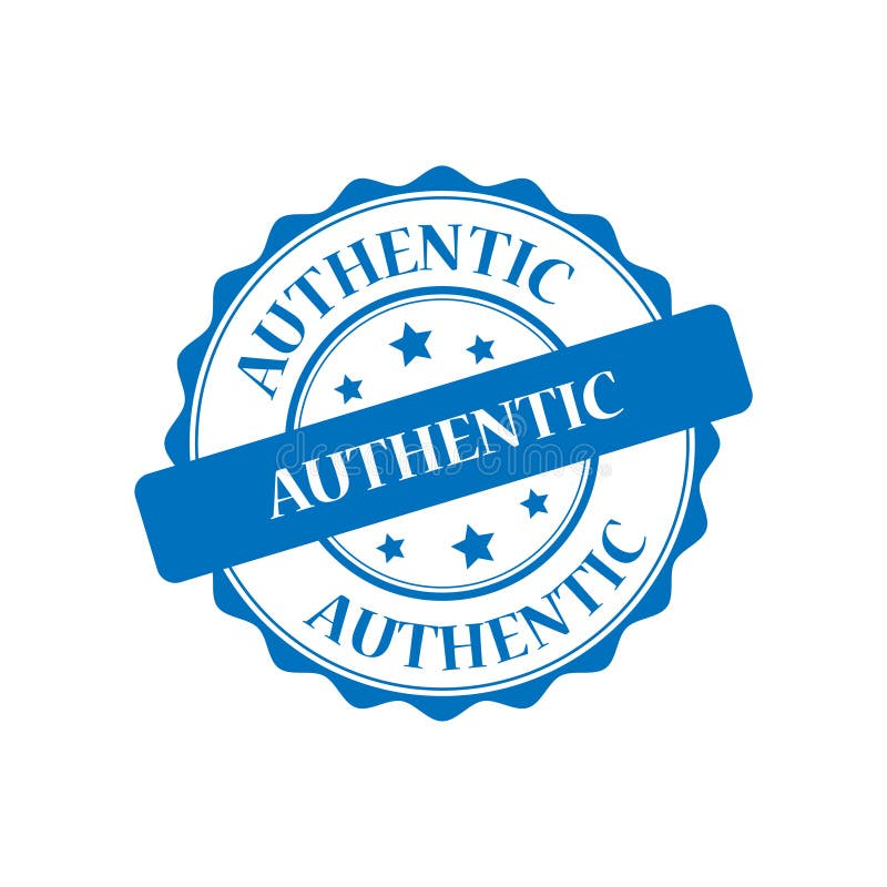 Be Authentic Stamp Illustration Stock Vector - Illustration of round ...