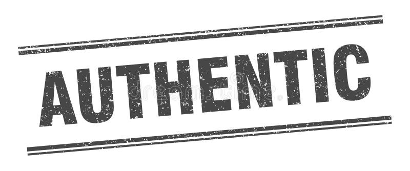 Authentic Stamp Showing Real Certified Product Stock Illustration ...