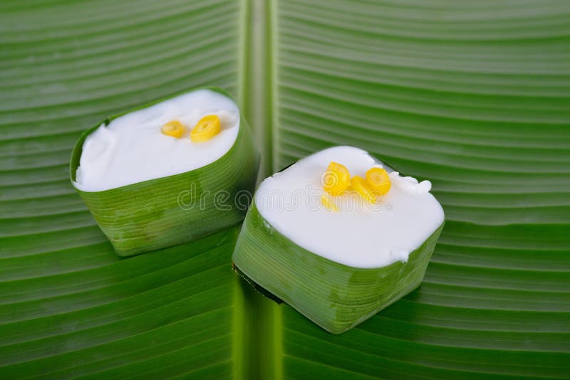 Creamy Coconut Tapioca and Corn Pudding Stock Image - Image of cereal ...