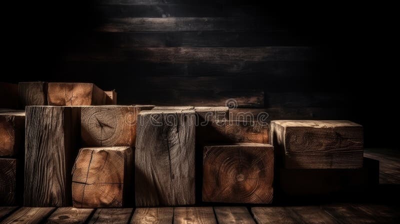 Authentic Timber Beams for Construction Background with Copy Space ...